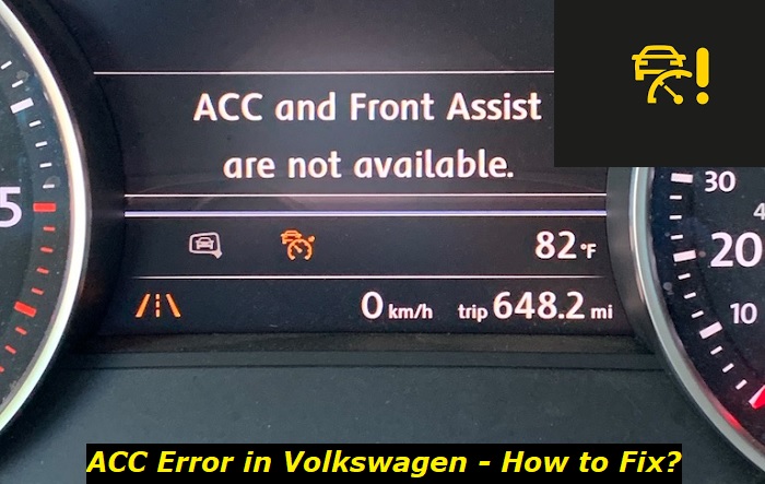 Error ACC in Volkswagen – What's This and How to Fix?