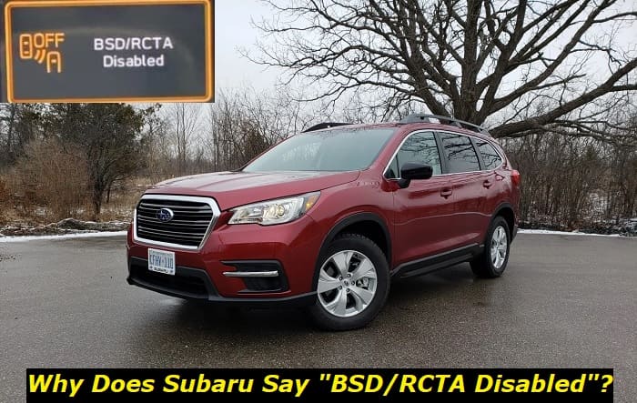 What Does BSD-RCTA Disabled Mean in Your Subaru?