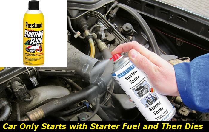 Car Starts with Starter Fluid Then Dies – What’s Wrong?