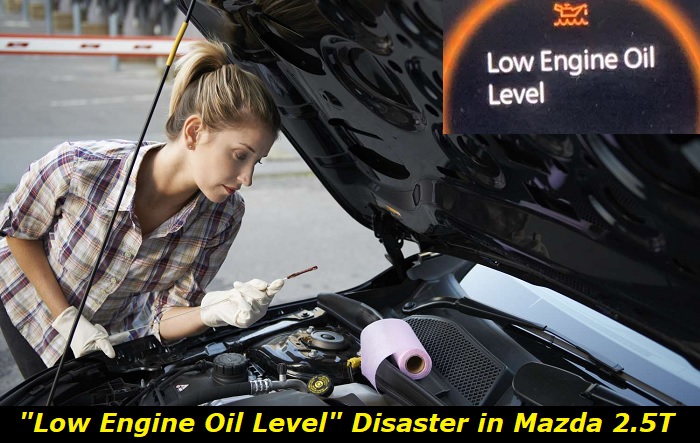 Mazda Low Engine Oil Level and P250F Code. What's the Reason?