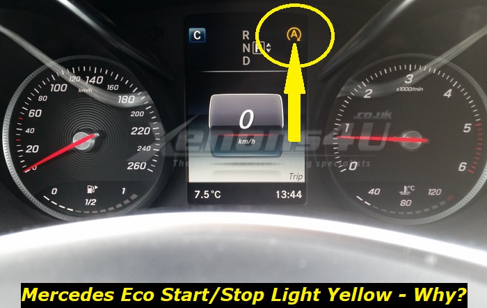 Mercedes Eco Start/Stop Yellow - What's Wrong and How to Fix?