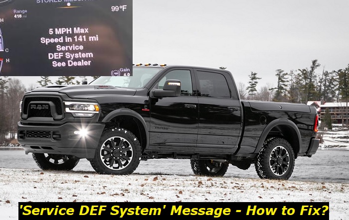 How to Clear Service DEF System Message in Your Diesel Vehicle