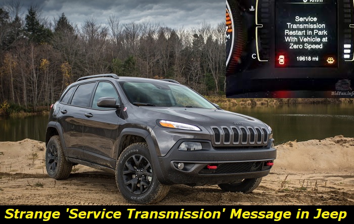 Service Transmission. Restart in Park with Vehicle in Zero Speed in Jeep