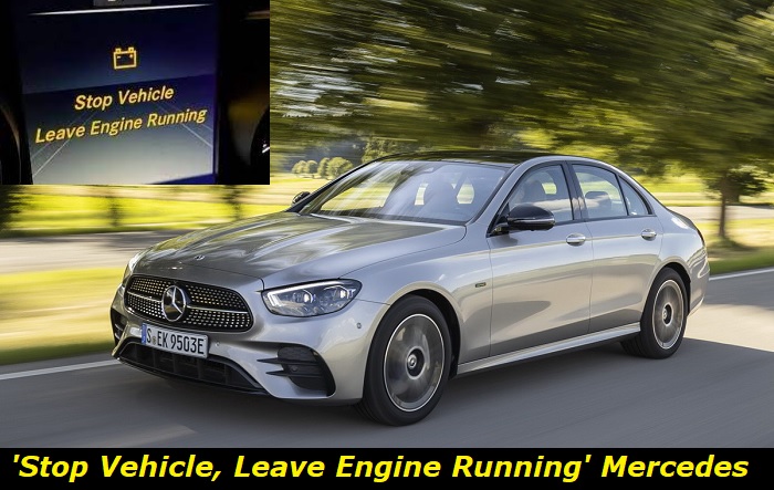 Why Does My Mercedes Say Stop Vehicle, Leave Engine Running?