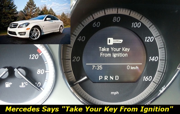 Mercedes Says Take Your Key From Ignition. What's This?